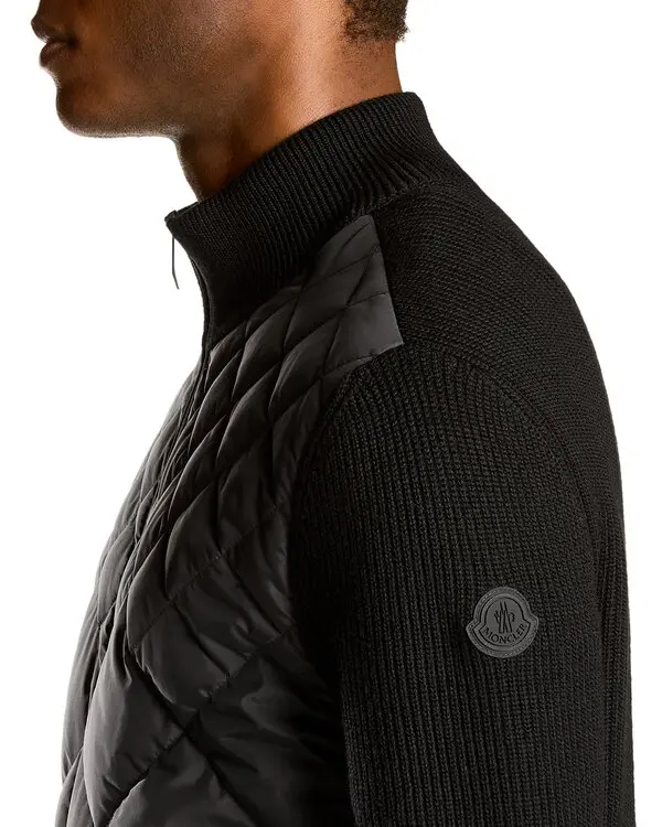 Moncler Quilted Front Cardigan