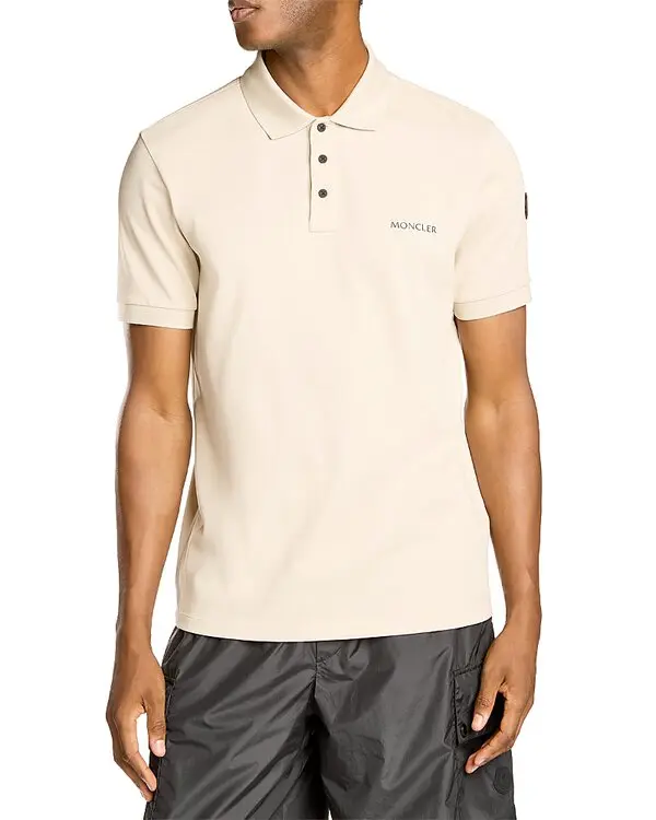 Moncler Short Sleeve Polo Shirt - Agate Grey