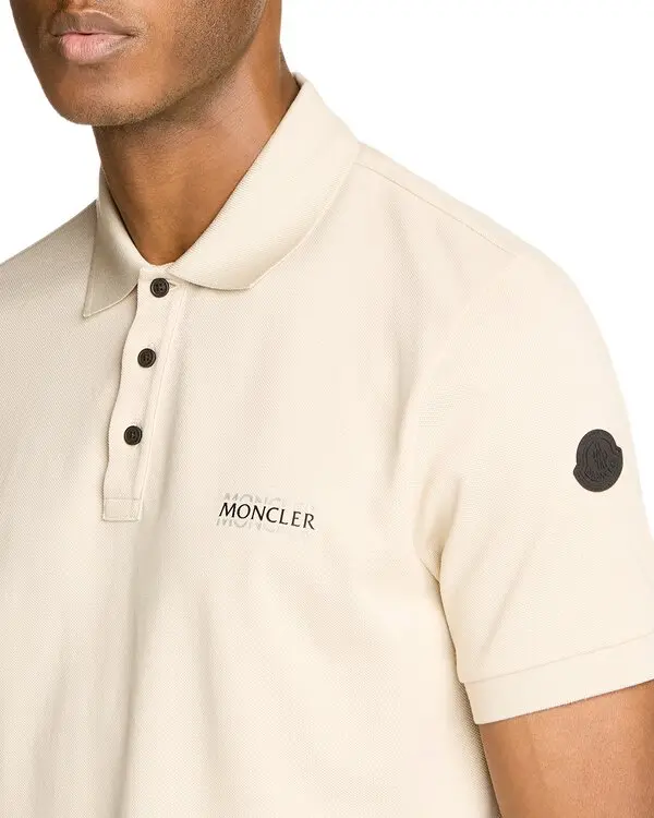 Moncler Short Sleeve Polo Shirt - Agate Grey