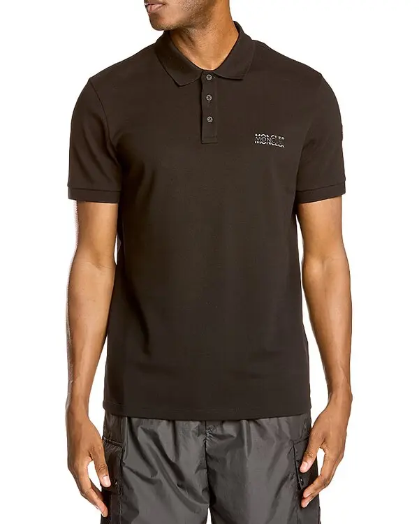Moncler Short Sleeve Polo Shirt - Black