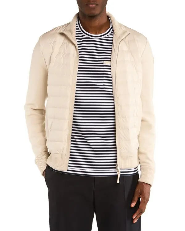 Moncler Zip-up Cardigan - Light Beige