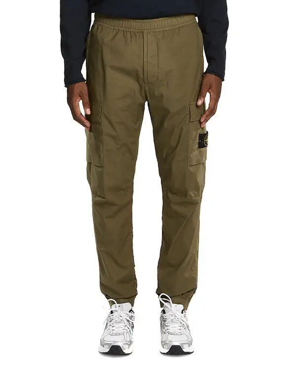 Stone Island Pantalone Patch Cargo Trousers - Military Green