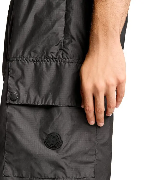 Moncler Elasticated Cargo Shorts - Black