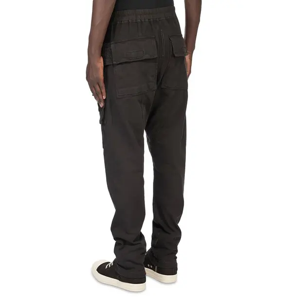 Rick Owens Creatch Cargo Drawstring Pants - Black