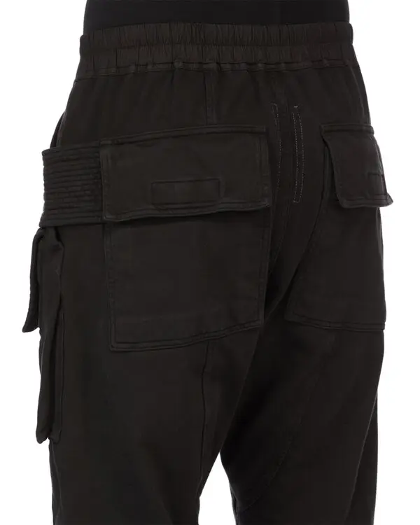 Rick Owens Creatch Cargo Drawstring Pants - Black