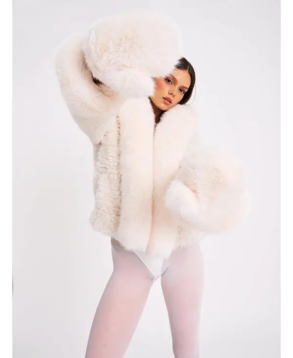 MISS CIRCLE NEW YORK Katia Faux Fur Mittens