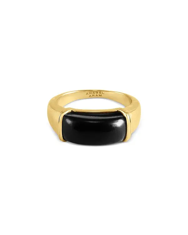 ANABEL ARAM Forza Ring - Black Onyx