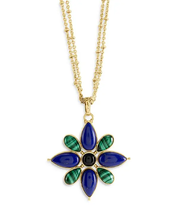 ANABEL ARAM Forza Fiore Statement Pendant - Gold