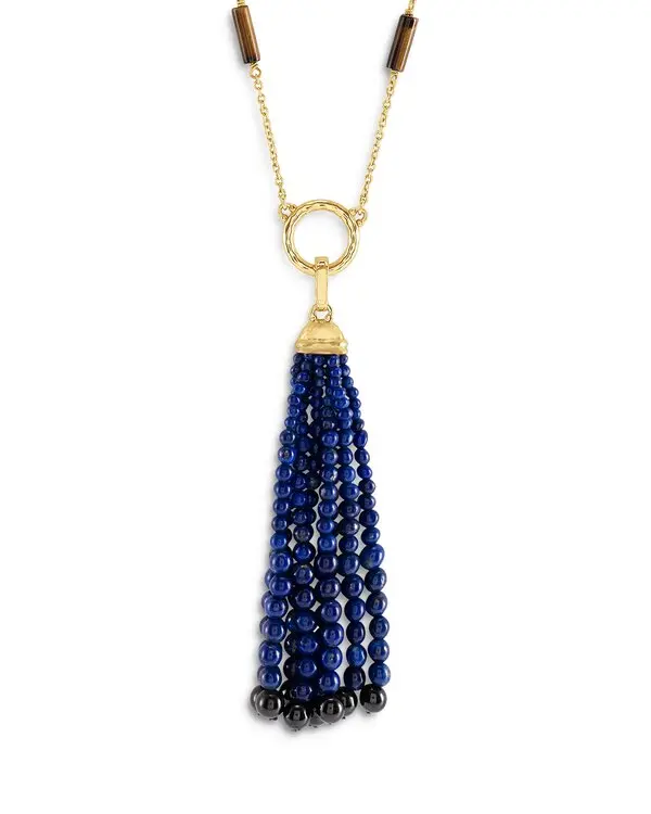 ANABEL ARAM Forza Tassel Pendant - Lapis