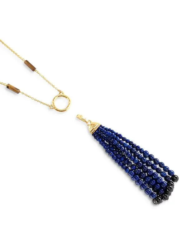 ANABEL ARAM Forza Tassel Pendant - Lapis