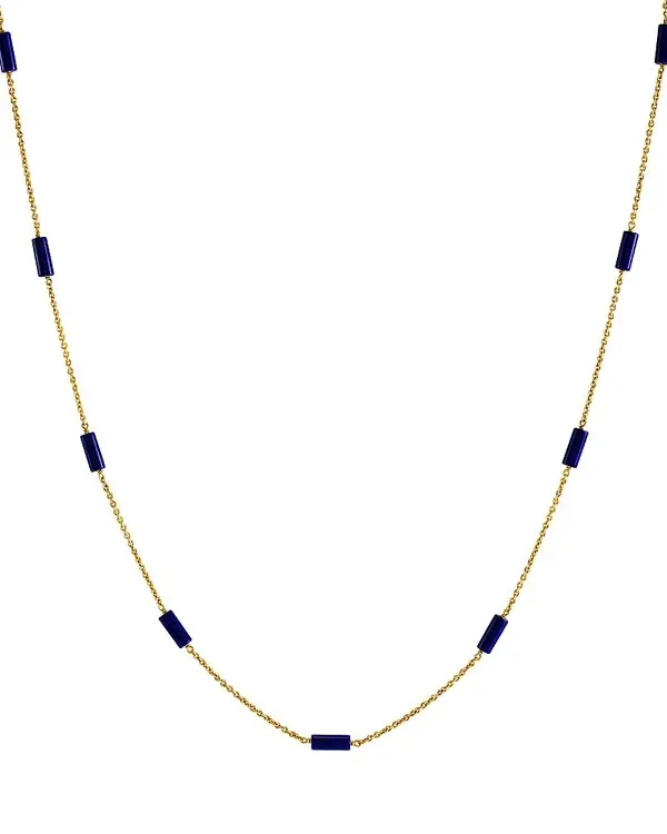 ANABEL ARAM Forza Chain Necklace - Lapis
