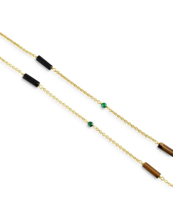 ANABEL ARAM Forza Long Chain Necklace - Gold