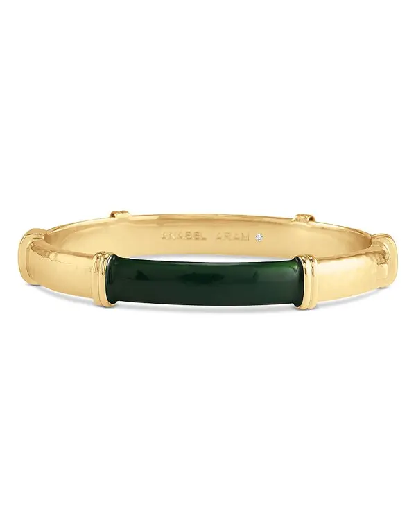 ANABEL ARAM Forza Bangle Bracelet - Malachite Green
