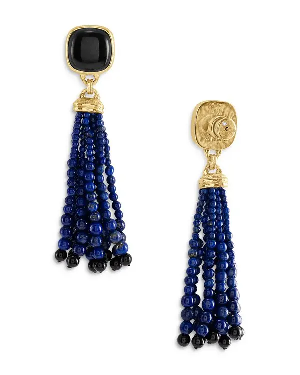 ANABEL ARAM Forza Tassel Earrings - Lapis