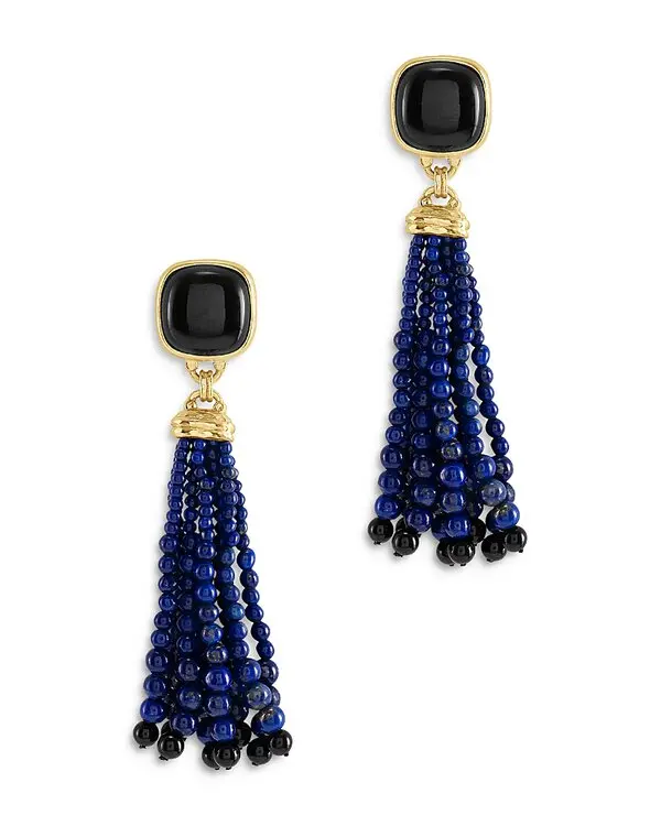 ANABEL ARAM Forza Tassel Earrings - Lapis