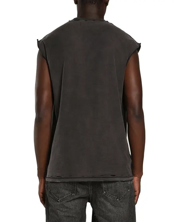 PURPLE BRAND Textured Sleeveless Tee