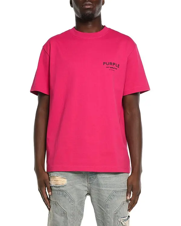 PURPLE BRAND Heavyweight Jersey Short Sleeve Tee - Red