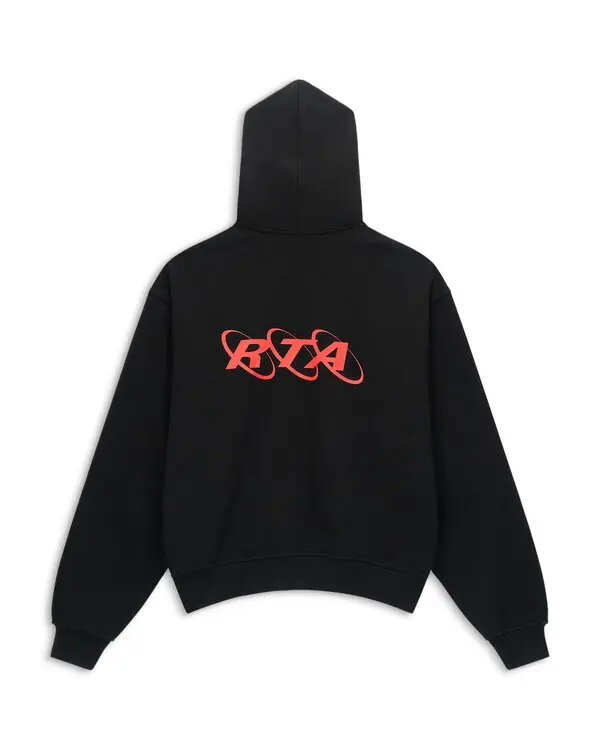 RtA Layered Zip Hoodie - Black Planetary Rta