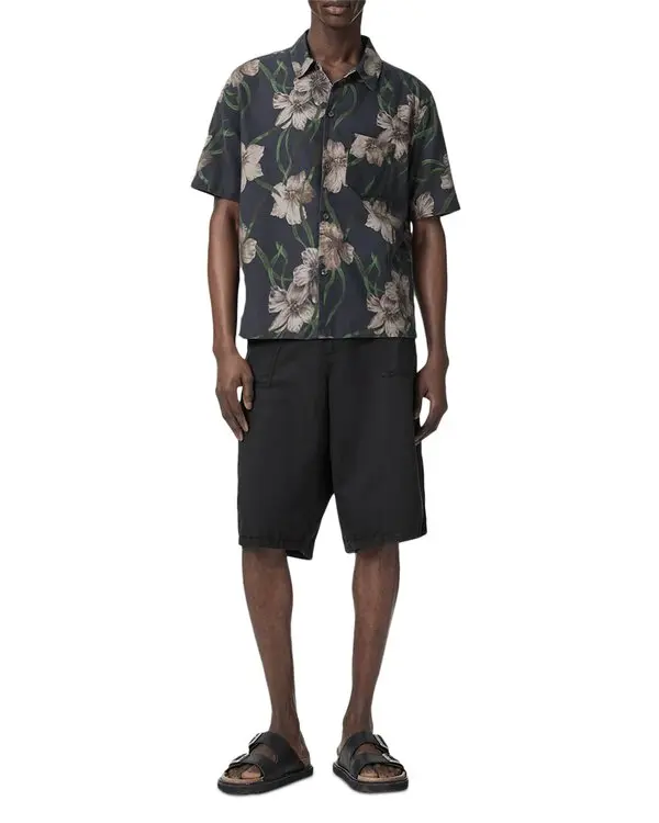 ALLSAINTS Climber Short Sleeve Shirt - Jet Black