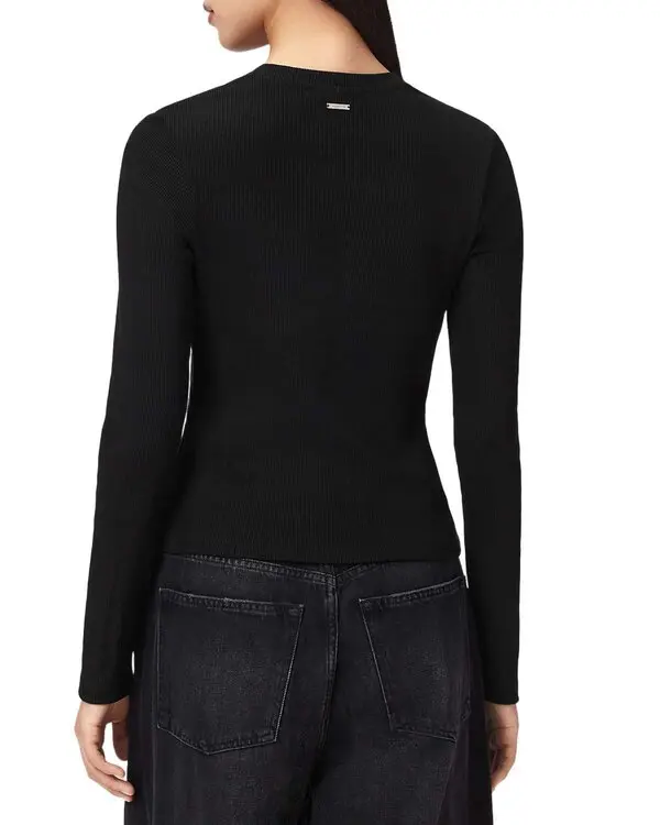 ALLSAINTS Elena Long Sleeve Tee - Black