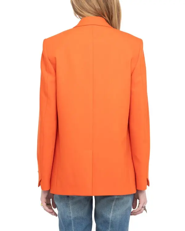 Zadig&Voltaire Vanille Notched Collar Blazer - Tangerine