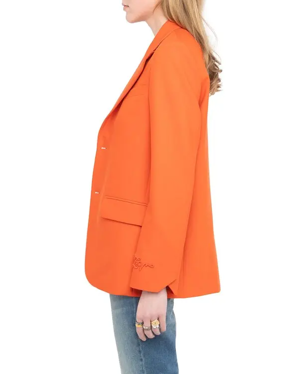 Zadig&Voltaire Vanille Notched Collar Blazer - Tangerine