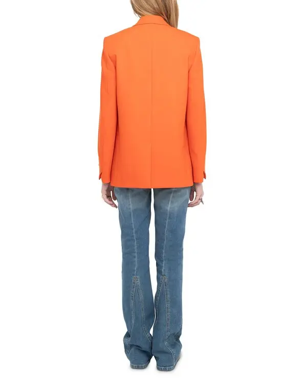 Zadig&Voltaire Vanille Notched Collar Blazer - Tangerine