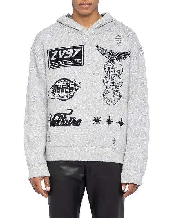 Zadig&Voltaire Malay Logo Graphic Hoodie