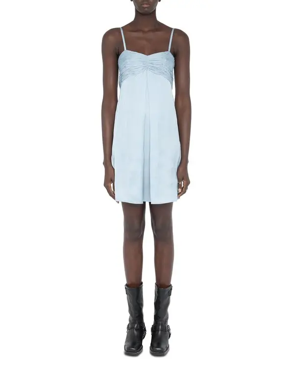 Zadig&Voltaire Rippies Satin Dress - Sky