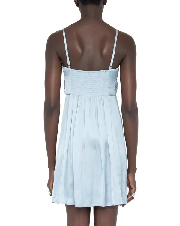 Zadig&Voltaire Rippies Satin Dress - Sky