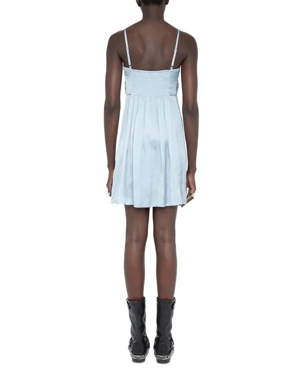 Zadig&Voltaire Rippies Satin Dress - Sky