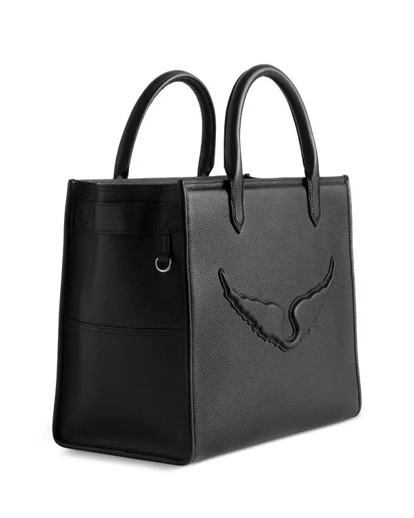 Zadig&Voltaire Angel Leather Tote - Black