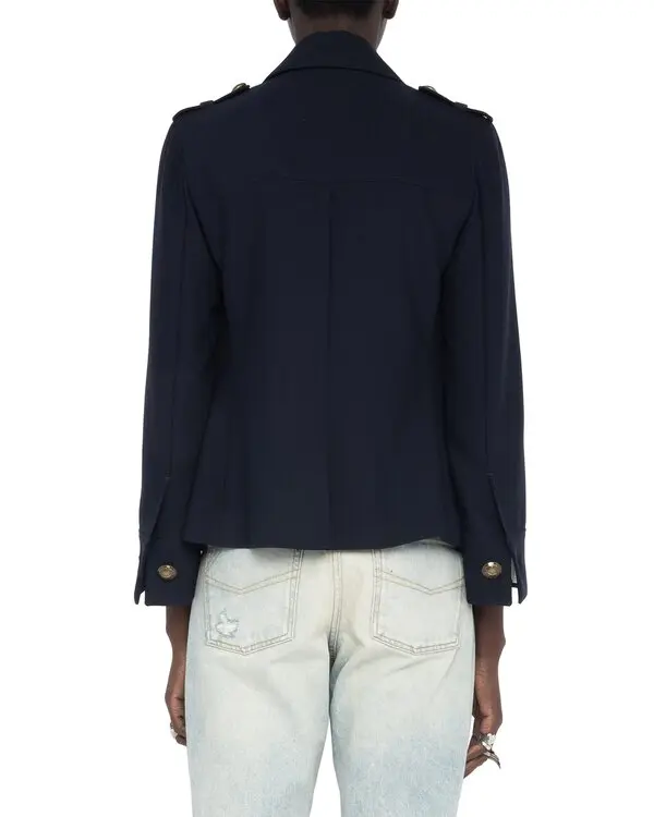 Zadig&Voltaire Veraman Button Front Blazer - Encre