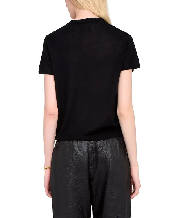 Zadig&Voltaire Idal Cashmere Intarsia Sweater - Black