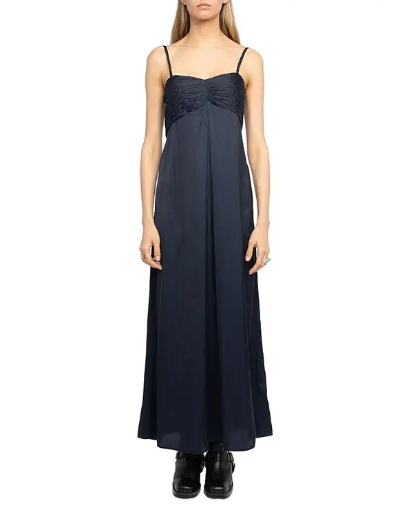 Zadig&Voltaire Rippie Satin Dress - Encre