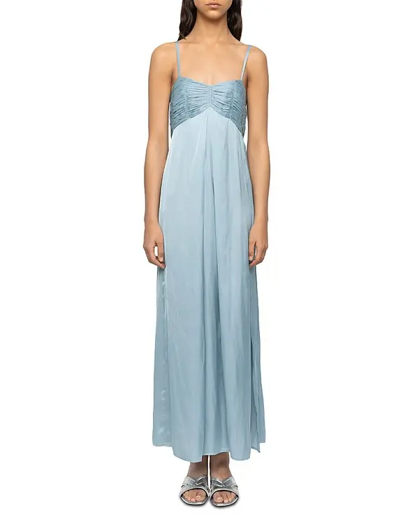Zadig&Voltaire Rippie Satin Dress - Sky