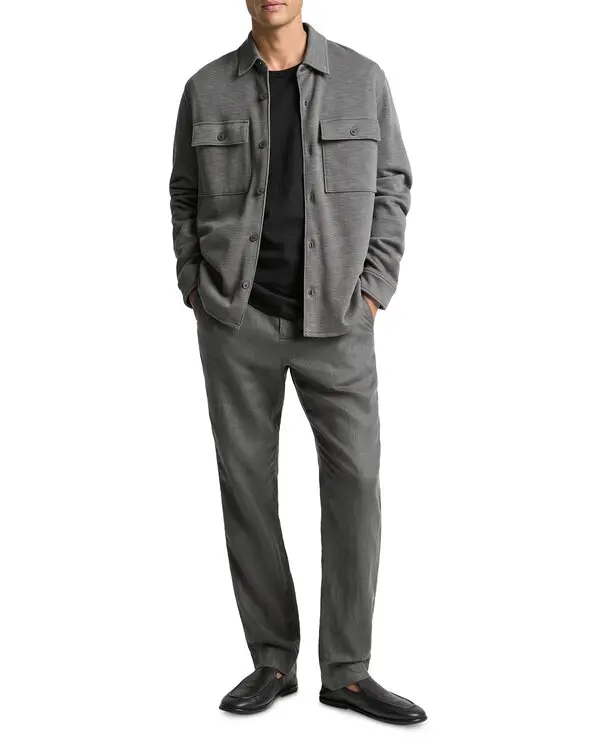 Vince Double Slub Shirt Jacket - Slate