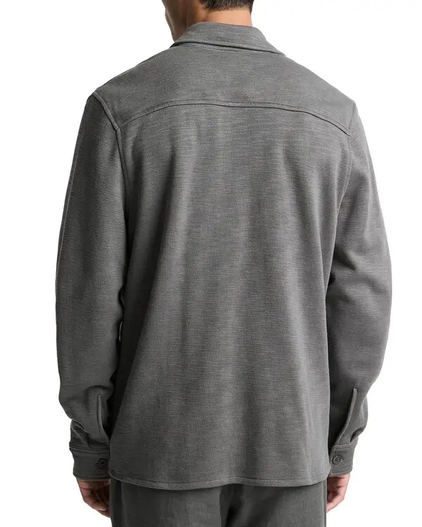 Vince Double Slub Shirt Jacket - Slate
