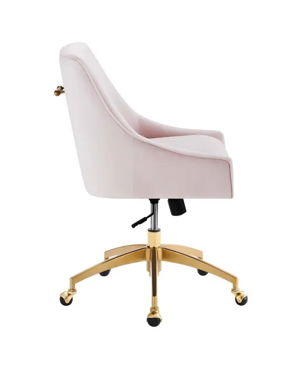 MODWAY Discern Performance Velvet Office Chair - Pink