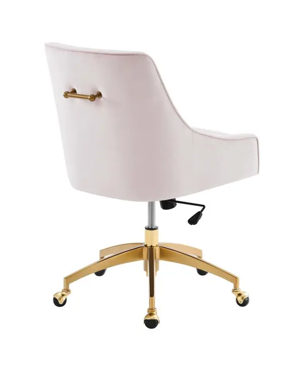 MODWAY Discern Performance Velvet Office Chair - Pink