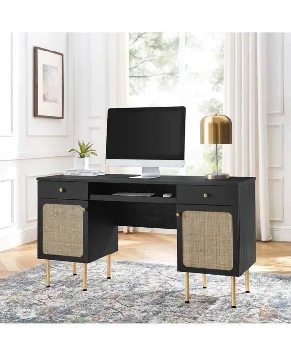 MODWAY Chaucer Office Desk - Black