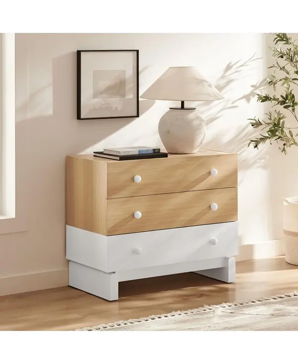 MODWAY Nolia 3-drawer Color Block Dresser