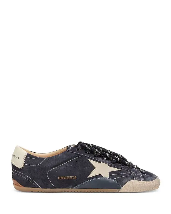 GOLDEN GOOSE True Star Suede Sneakers - Blue White