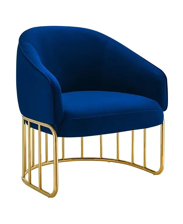 MODWAY Legacy Performance Velvet Armchair - Navy