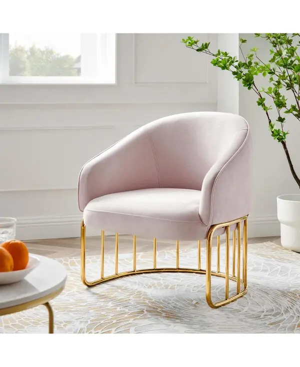 MODWAY Legacy Performance Velvet Armchair - Pink