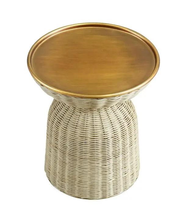 MODWAY Lazaro Round Rattan Side Table