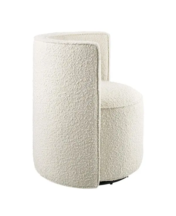 MODWAY Della Boucle Fabric Swivel Chair