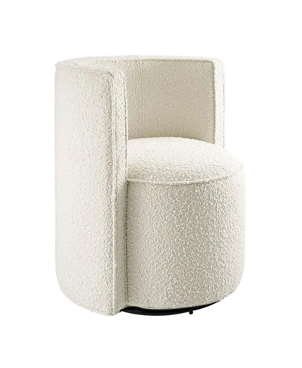 MODWAY Della Boucle Fabric Swivel Chair