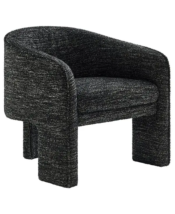 MODWAY Greer Barrel Accent Chair - Charcoal