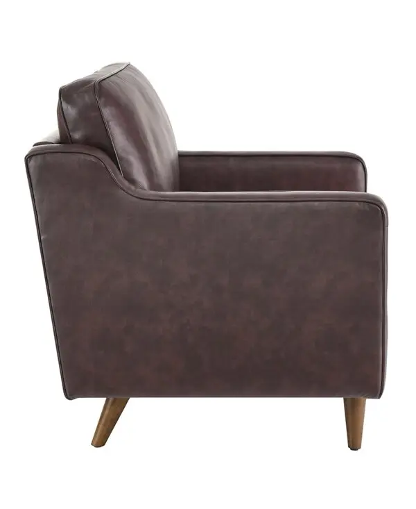 MODWAY Impart Genuine Leather Armchair - Brown